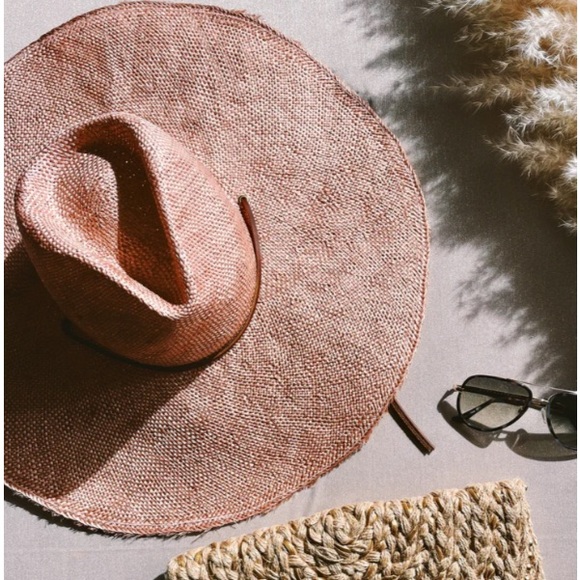 Wyeth by Todd Magill | Accessories | Wyeth Seashell Pink Straw Huge Hat ...